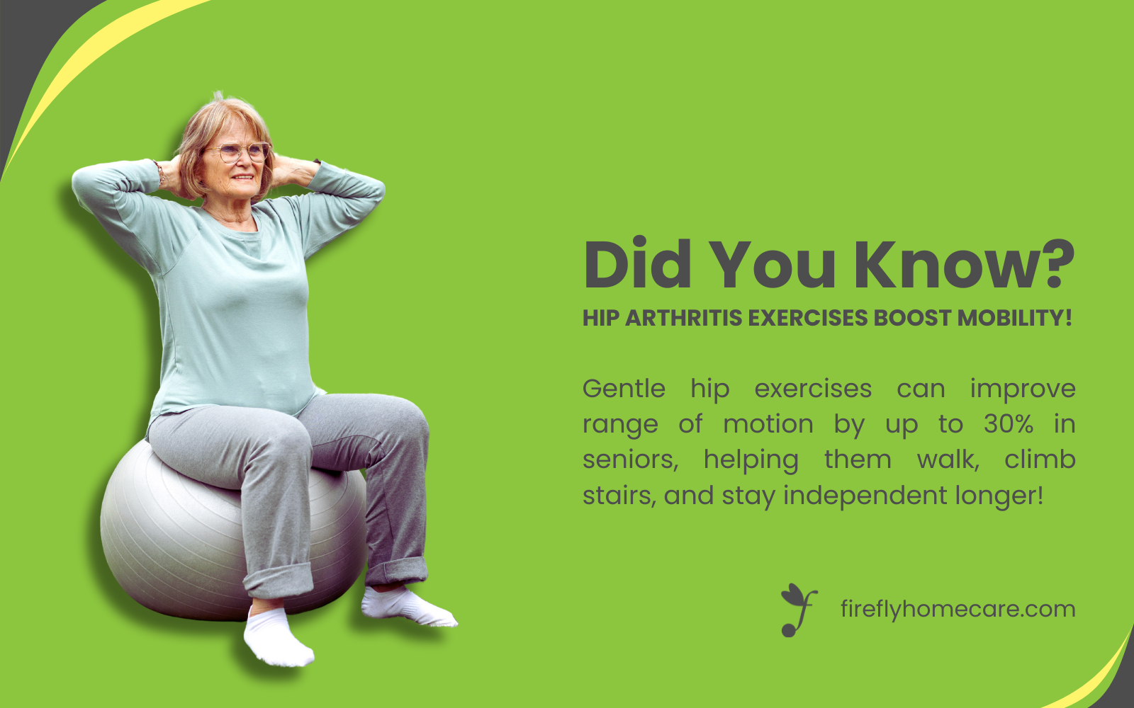 3 Hip Arthritis Exercises for Elderly